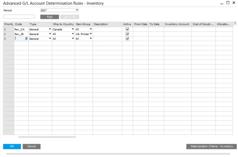 SAP Business One Advanced GL Account Determination | SAP B1 | MTC Systems