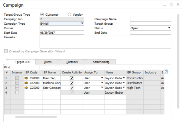 Campaigns in SAP Business One | SAP B1 | MTC Systems