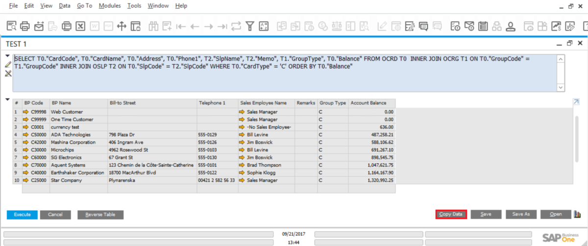 Export Query in SAP Business One | SAP B1 | MTC Systems
