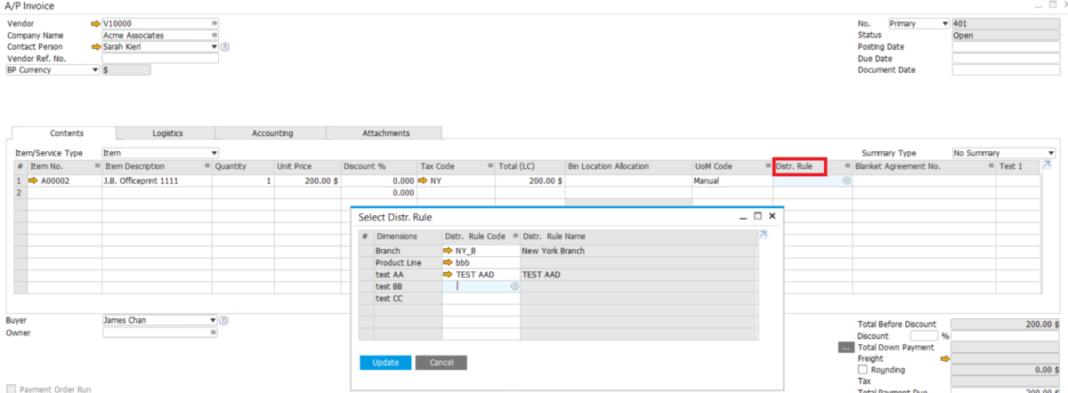Multiple Dimensions in SAP Business One | SAP B1 | MTC Systems