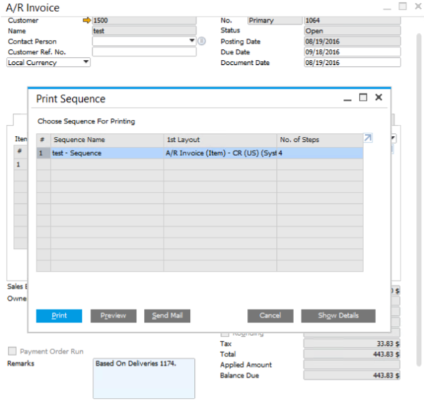 Print Sequence in SAP Business One | SAP B1 | MTC Systems