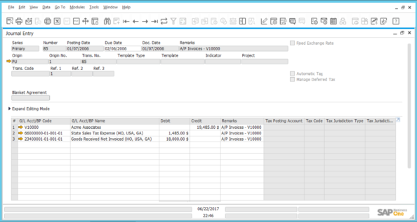 Journal Entry Preview in SAP Business One | SAP B1 | MTC Systems