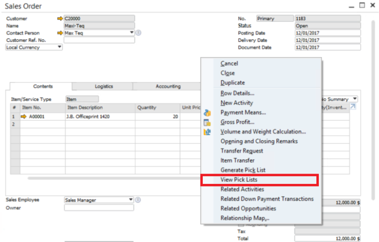 Tips of Pick and Pack in SAP Business One | SAP B1 | MTC Systems