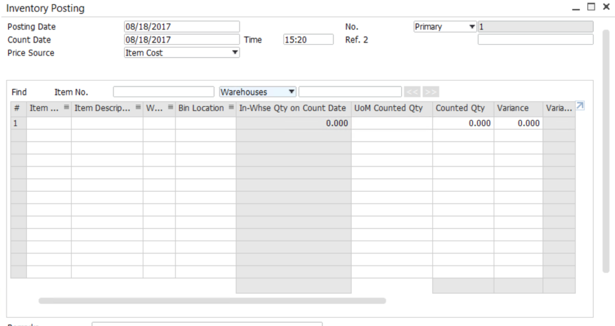 Tracking The Inventory Counting In Sap Business One Sap B1 Mtc Systems