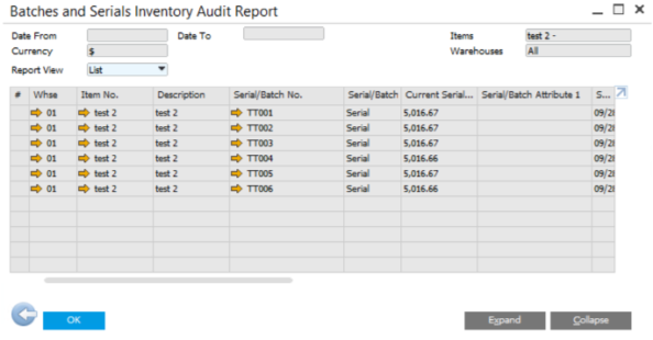 Serialbatch Valuation Method In Sap Business One Sap B1 Mtc Systems